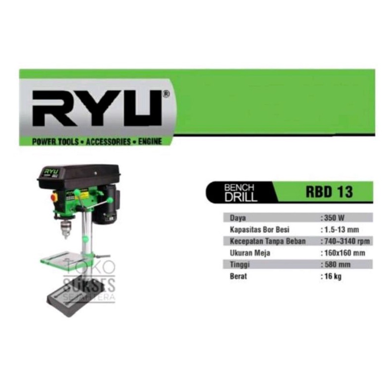 Jual Bor duduk Ryu RBD 13 bonus catok bor duduk | Shopee Indonesia