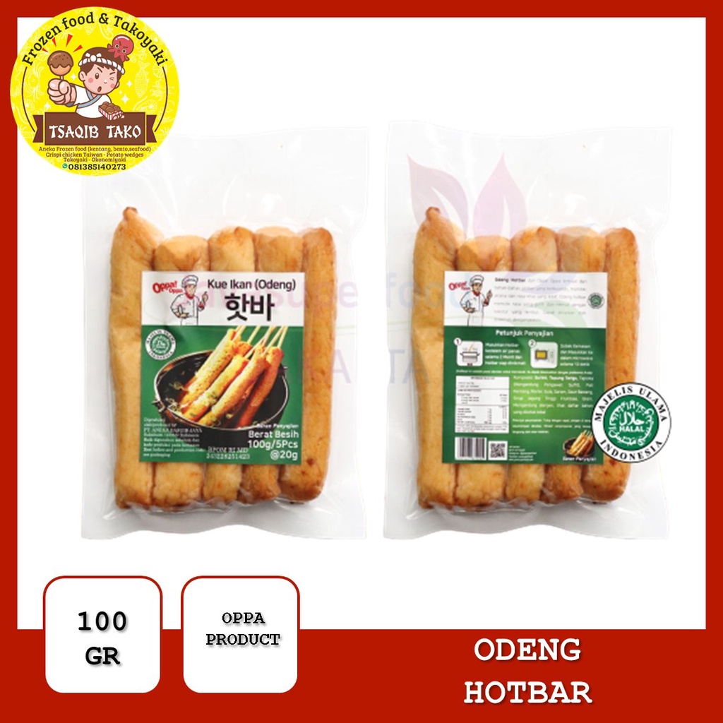 Jual PROMO Oppa Hotbar Odeng Jajan asli Korea 100g/ Odeng Tusuk / Odeng ...