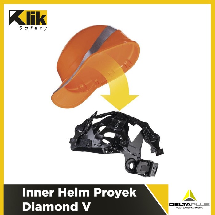 Jual Safety Helmet Inner Kerangka Helm Proyek Diamond V Delta Plus ...
