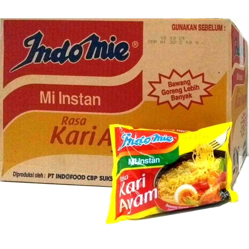 Jual Mie Instan Indomie Kari Ayam (5 bungkus) | Shopee Indonesia