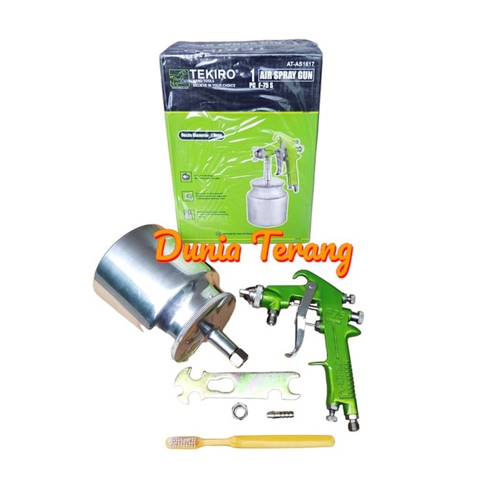 Jual Air Spray Gun TEKIRO F 75 S Tabung Bawah 750 ml - Semprotan Cat ...