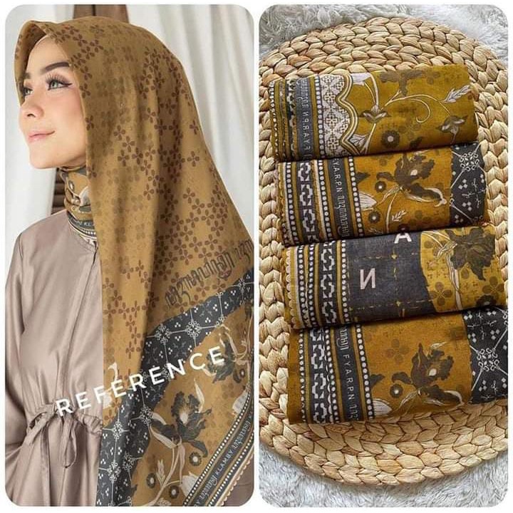 Jual hijab segiempat voal motif lasercut/voal motif/voal motif laser ...