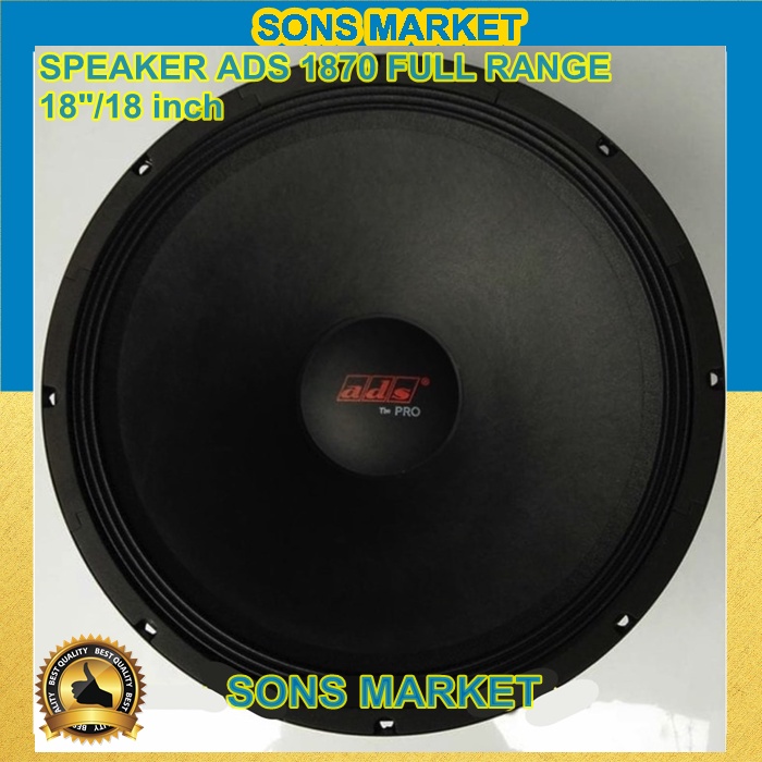 Jual SPEAKER ADS 1870 18inch 18 inch FULL RANGE PRO 18" ADS 1870 800 ...