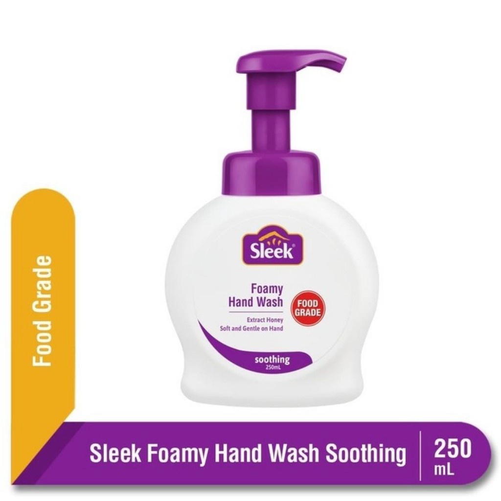 Jual SLEEK Foamy Hand Wash Sabun Pembersih Tangan Botol 250 ml | Shopee ...