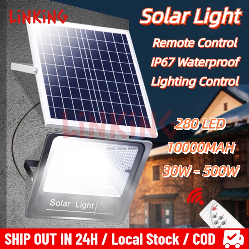 Jual Solar Light Lampu Panel Surya Tenaga Lampu Tembak Solar Cell 500W ...