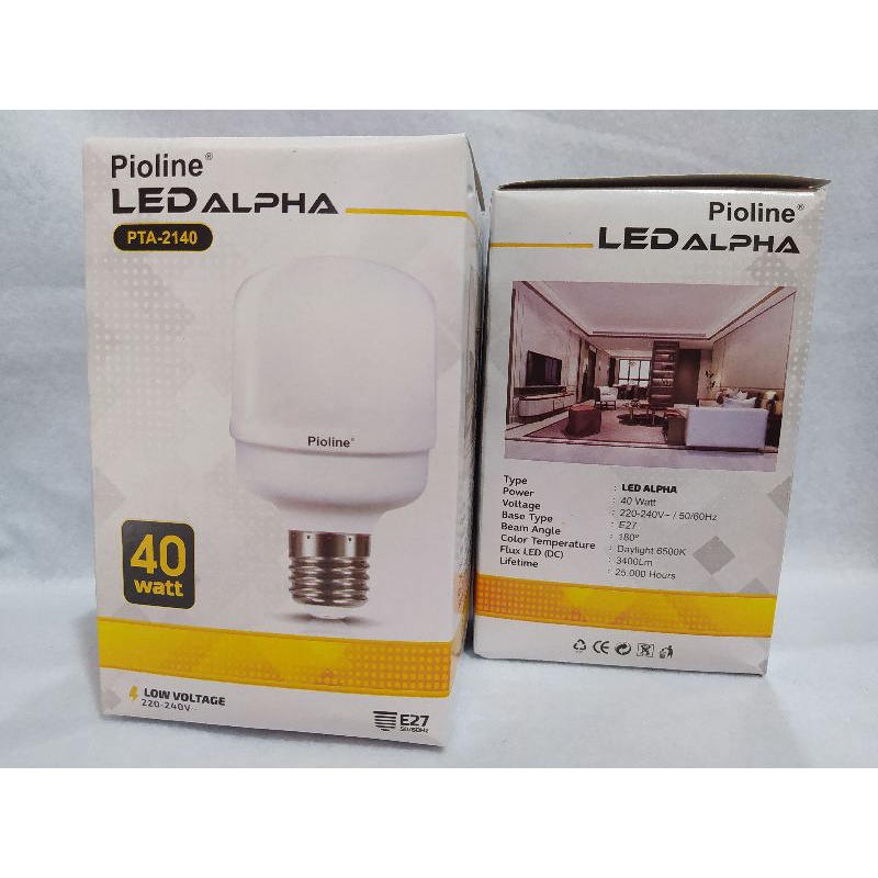 Jual LAMPU LED CAPSULE PIOLINE 40 WATT/led alpha pioline 40 w KWALITAS SNI | Shopee Indonesia