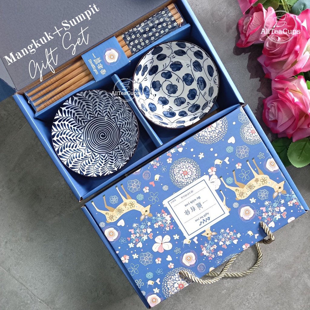 Jual Allteacups Gift Set Japanese Style Tableware - Hampers Mangkuk ...