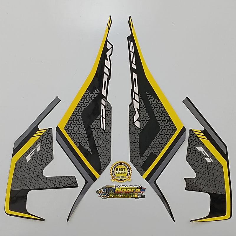 Jual Striping Yamaha Mio m3 125 mio125 2019 2020 fi hitam lis kuning ...