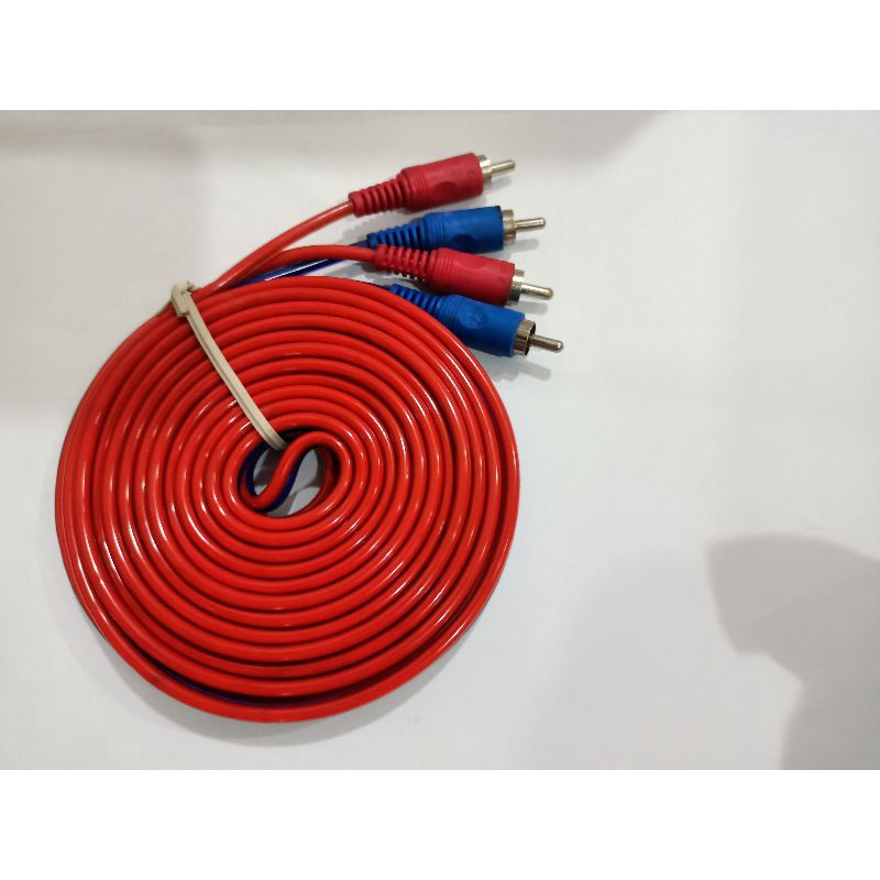 Jual KABEL AUDIO RCA ARASHI, 5METER, TEBAL, SESUAI GAMBAR ( KUALITAS ...