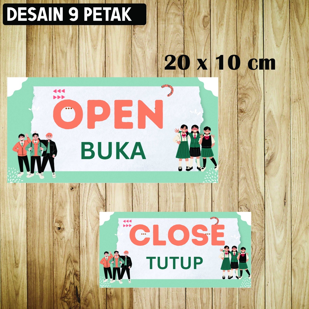 Jual papan tanda open close - wall signage open closed open close sign ...