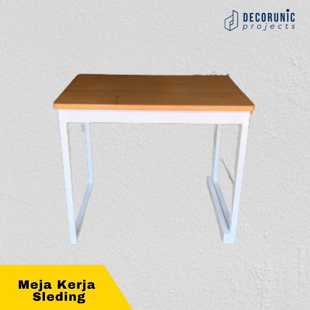 Jual Custom Meja Belajar Meja Kerja Sliding Kayu Mahoni Solid | Shopee ...
