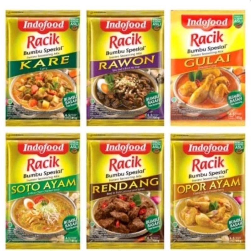Jual Bumbu Spesial Racik Indofood Kare / Gulai / Opor / Rendang / Soto ...