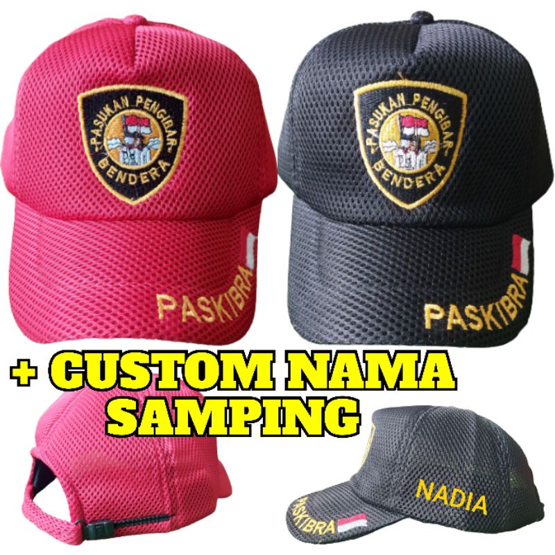 Jual TOPI PASKIBRA / PASKIBRAKA DOUBLEMES HITAM & MERAH BORDIR | Shopee ...