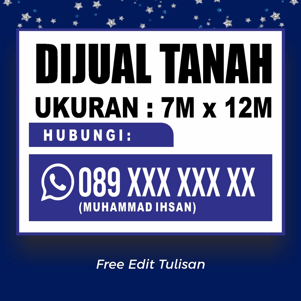 Jual Spanduk / Banner Jual Tanah Kavling | Shopee Indonesia