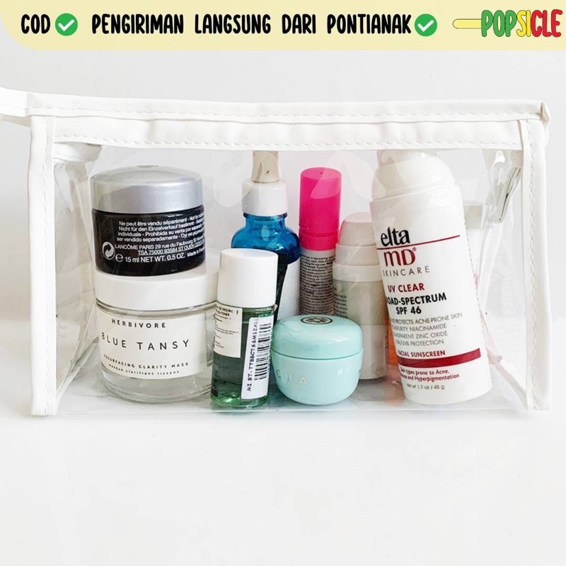 Jual Kotak Flashee Pensil Putih Transparan Multifungsi Tempat Pensil ...