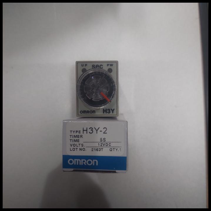 Jual Timer Omron H3Y-2 5S / H3Y 2 12Vdc 12V 5 Detik / 5Sec / 24Vdc 24V ...