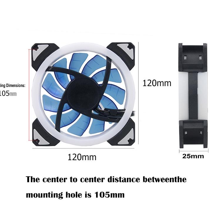 Jual Stok Terbatas 120mm Fan PWM 4 PIN Silent Molex 4PIN For Computer ...