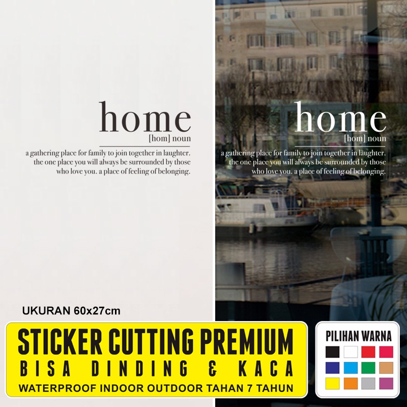 Jual Stiker DInding dan Kaca Cutting Sticker Quotes Kata Rumah Home ...