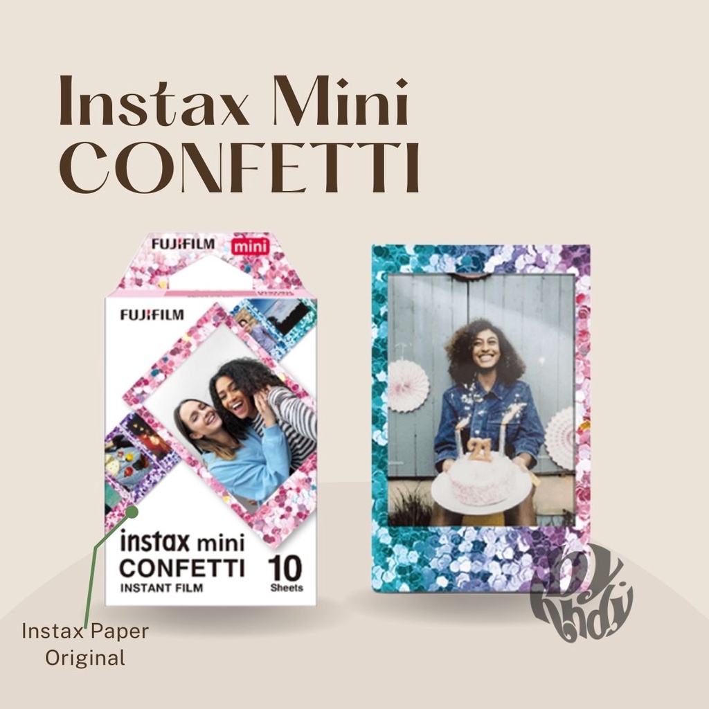 Jual Instax Mini Printing Polaroid CONFETTI (Instax Paper Original ...