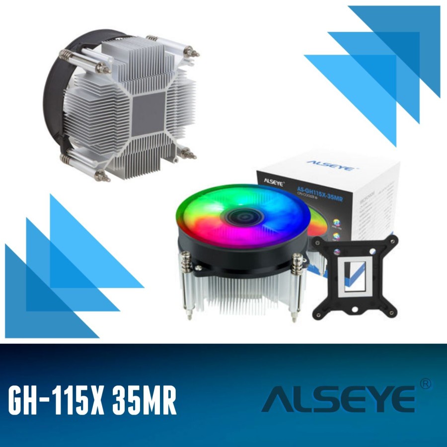 Jual COOLINGPAD FAN PROCESSOR ALSEYE 1150 1151 1155 1156 INTEL LGA RGB ...