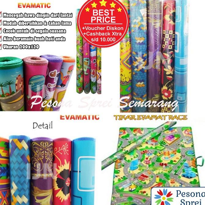 Jual EVAMATIC TIKAR / KARPET EVAMATIC TIKAR EVAMATIC 120x200 / TIKAR ...