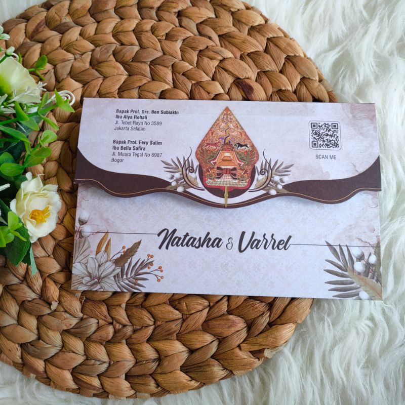Jual undangan pernikahan / undangan wayang / undangan Java Entik Rama ...