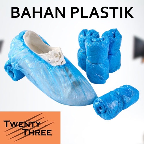 Jual Cover shoes plastik sarung sepatu disposable APD shoe cover anti ...