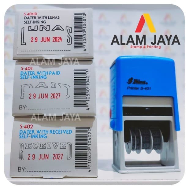 Jual Letter Stempel Otomatis Lunas, Paid, Received Merek Shiny Dengan ...