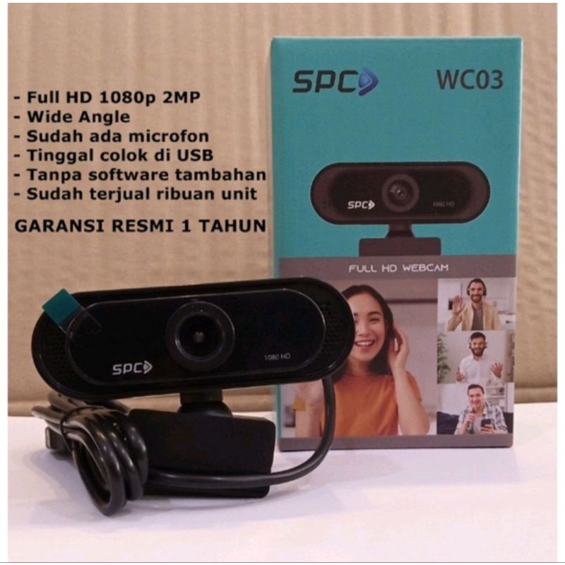 Jual Webcam SPC WC03 1080HD/2MP "SECOND" | Shopee Indonesia