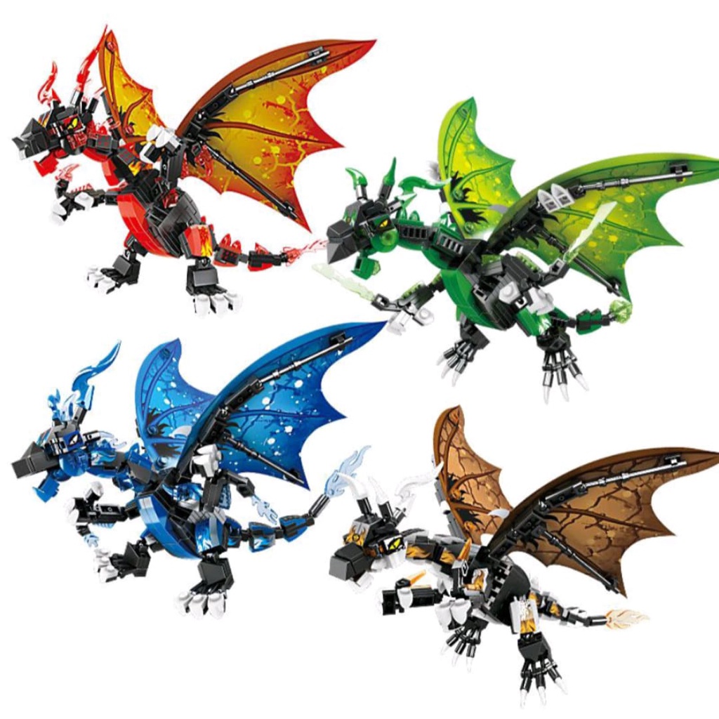 Jual Mainan Anak Action Figure Ninja Naga Dragon Blok Bangunan ...