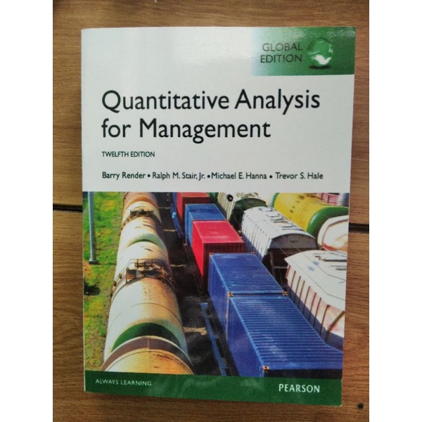 Jual Quantitative Analysis For Management 12th By Barry Render | Shopee Indonesia