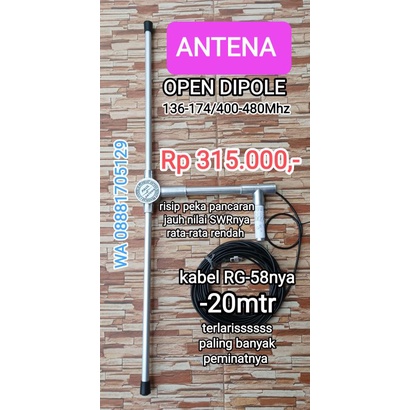Jual ANTENA OPEN DIPOLE -20mtr | Shopee Indonesia