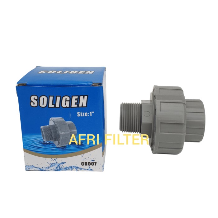 Jual Watermur Drat Soligen 1" X 1" Pvc Polos Water Mur Pompa Air 1 Inch ...