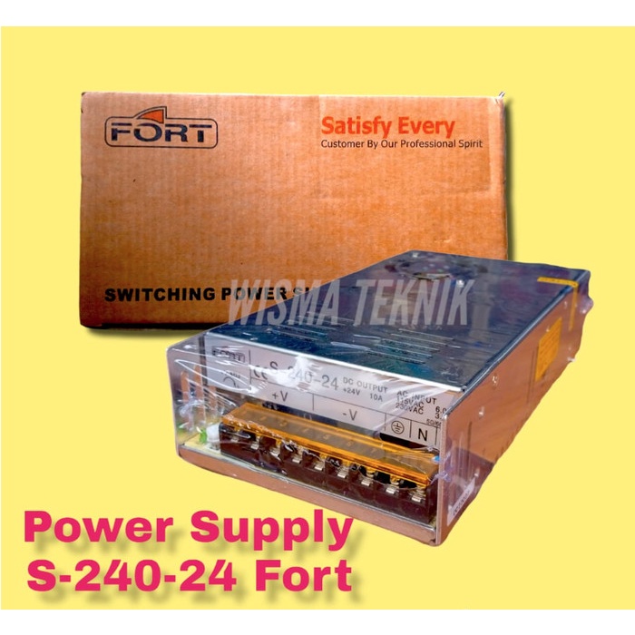 Jual Power Supply 220Vac To 24Vdc 10 Amp Type S-240-24 Fort | Shopee ...