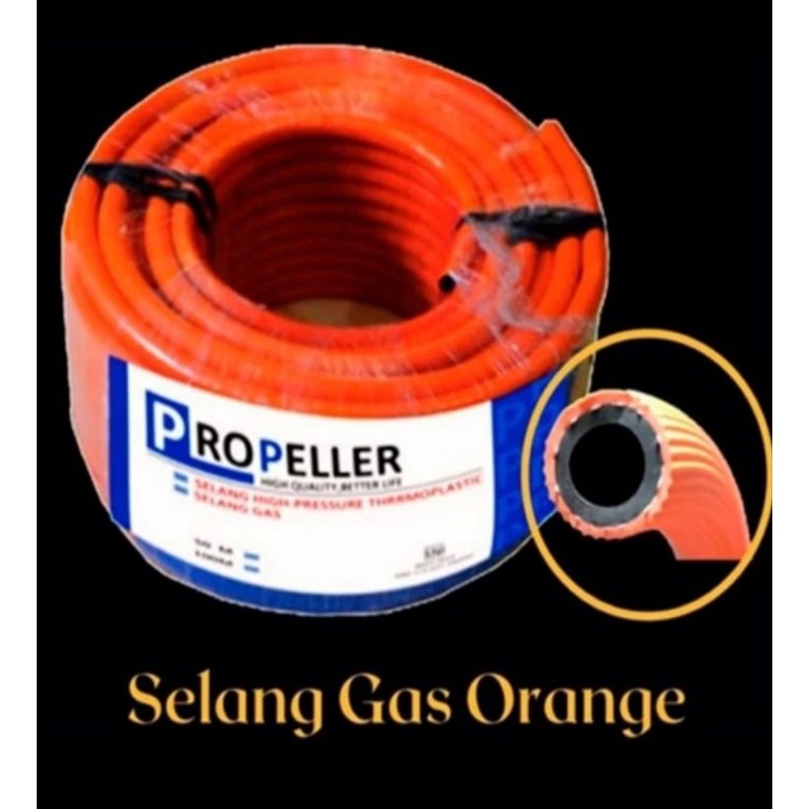 Jual Selang Gas LPG 3 Lapis Orange Propeller 50M SNI | Shopee Indonesia