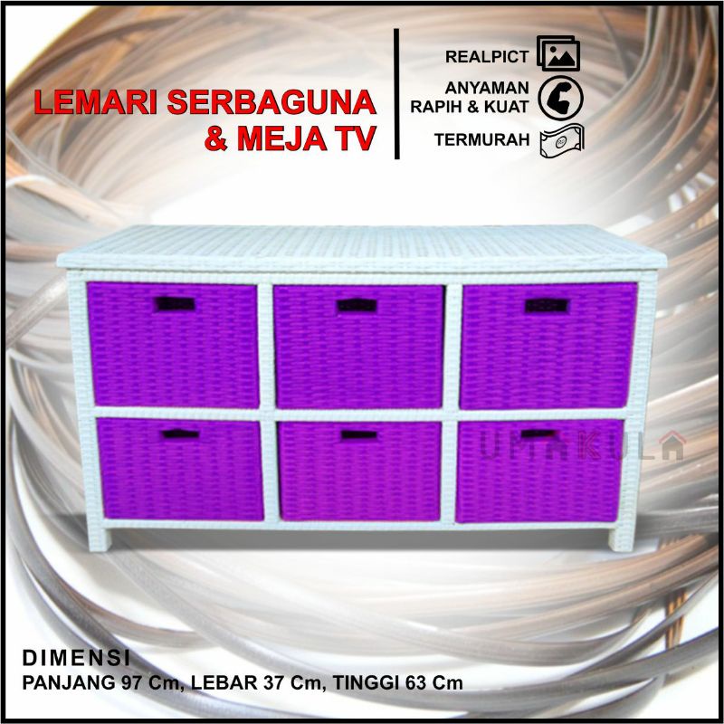 Jual RAK 6 laci "MN" FULL COLOR SUSUN samping WARNA WARNI lemari laci ...