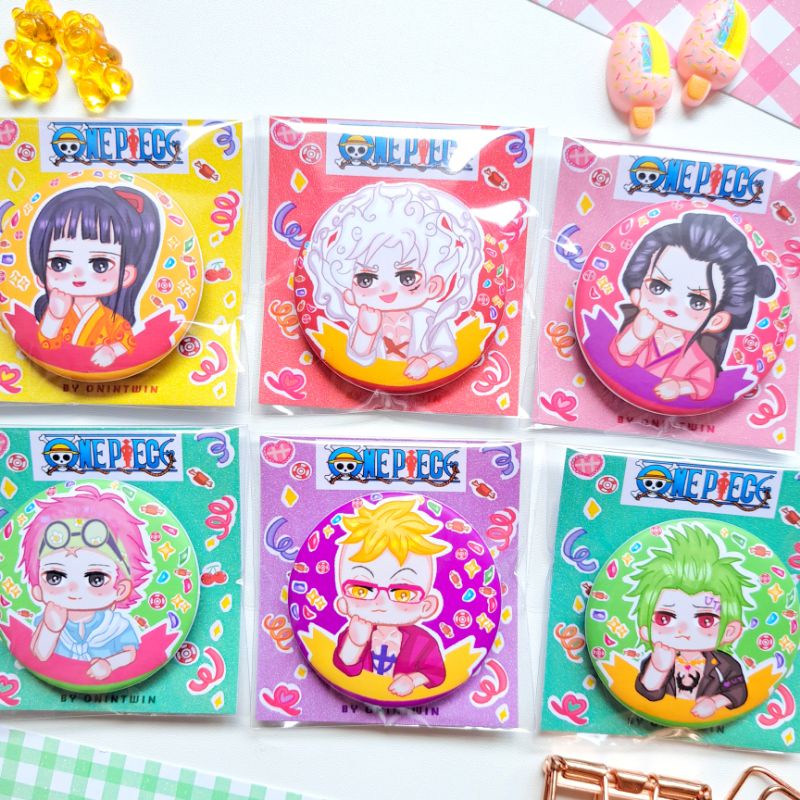 Jual One Piece Mini button pin (4,4 cm) by onintwin | Shopee Indonesia