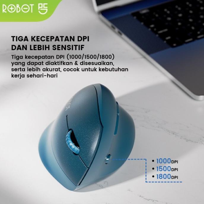 Jual Robot Guru Master 1 Vertical Bluetooth Wireless Mouse (Spt ...