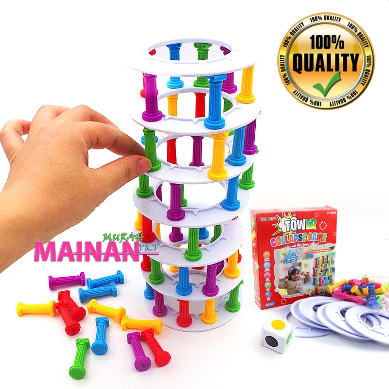 Jual MAINAN ANAK MURAH MAINAN TOWER COLLAPSE GAME YG8 MAINAN MOTORIK ...