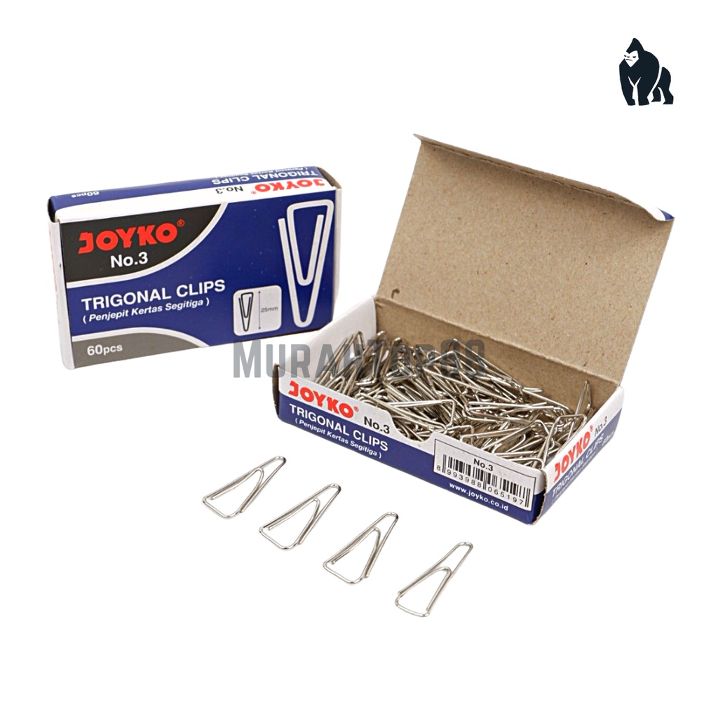 Jual Trigonal Paper Clip No.3 Joyko / Klip Penjepit Kertas Segitiga ...