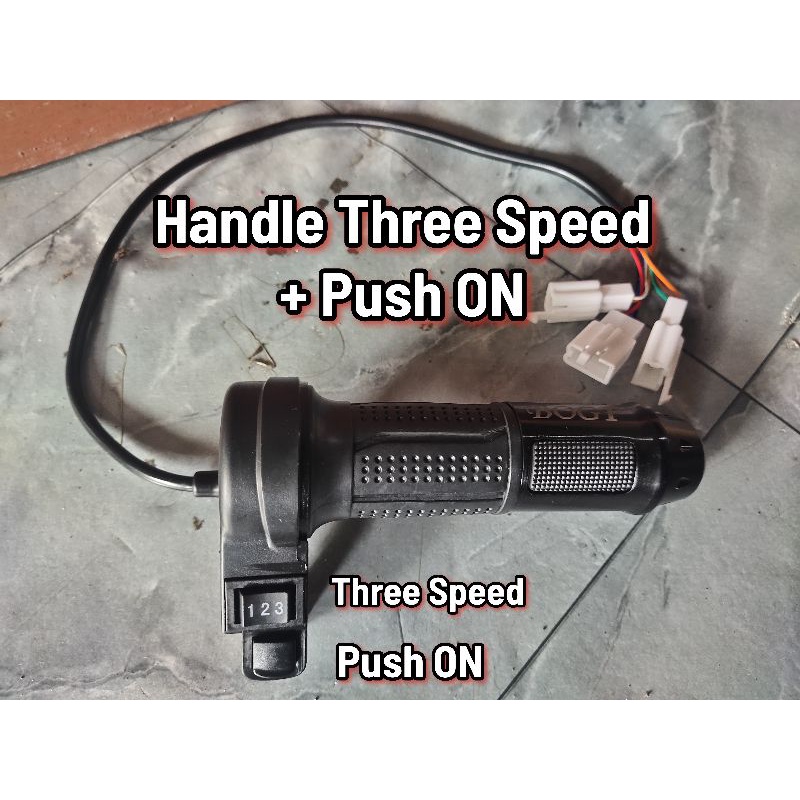 Jual Handle Gas sepeda listrik motor listrik model three speed dan ...