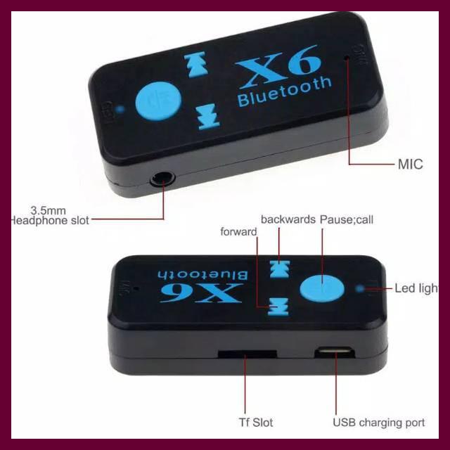 Jual Receiver Bluetooth Wireless Audio Musix X6 / Bluetooth Receiver X6 ...