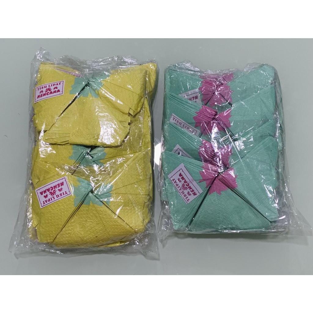 Jual Tissue / Tisu Makan / Snack Lipat Segitiga (Pack Besar) | Shopee ...