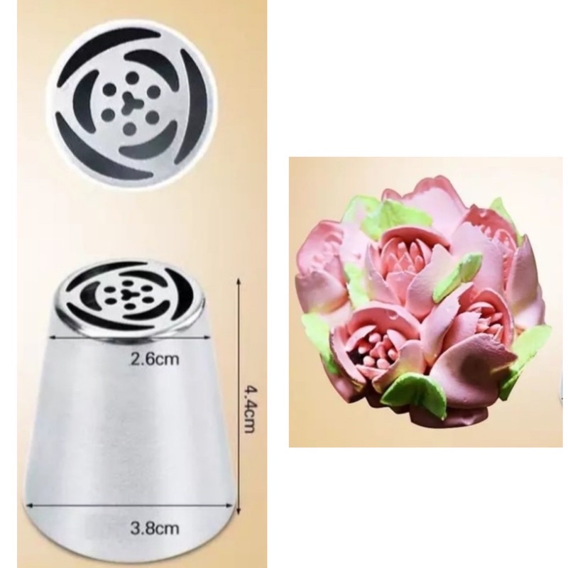 Jual SPUIT RUSIA / SPUIT KUE MOTIF BUNGA / SPUIT BUTTER CREAM IMPORT ...