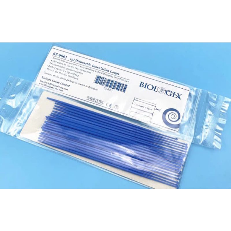 Jual Ose disposable inoculation loops Biologix 1 uL ose plastik steril ...