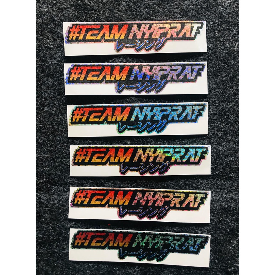 Jual STIKER GAMBAR HOLOGRAM TEAM NYIPRAT UKURAN 3.5X15CM | MURAH MERIAH ...