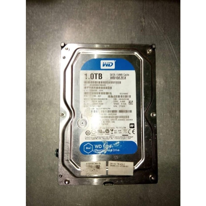 Jual HARD DISK WD BLUE SATA 1 TERA TB GARANSI HD HARDISK PC 1000GB ...