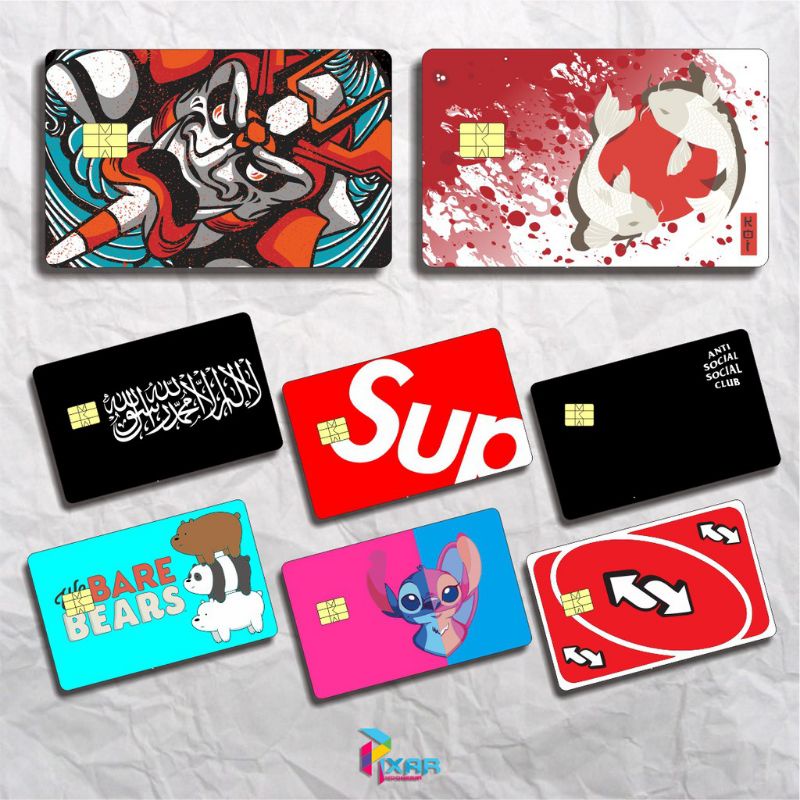 Jual (PREMIUM) STIKER KARTU ATM, DEBIT, E-MONEY DLL BISA CUSTOM FOTO ...