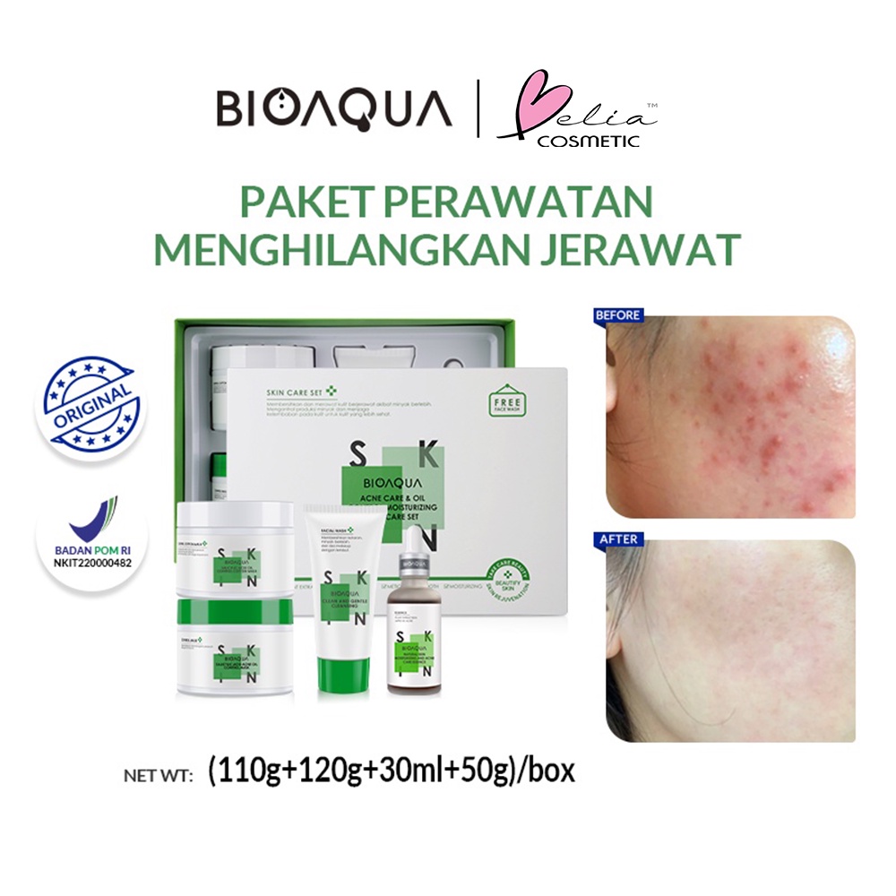 Jual BELIA BIOAQUA Skincare Set | Body Care Series Set | Hair Care ...