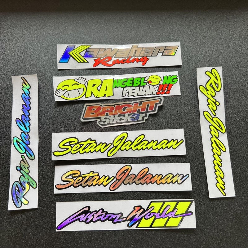 Jual STICKER STIKER KAWAHARA SETAN JALANAN RAJA JALANAN CUSTOM WORLD ...